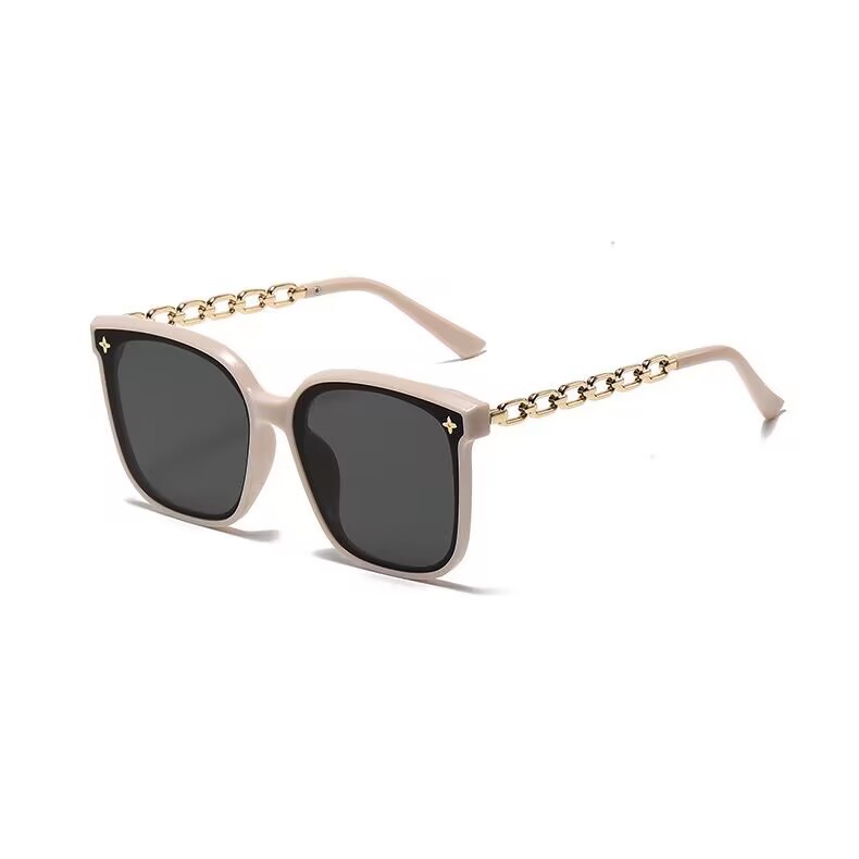 New large frame square chain sunglasses for women with advanced sense ...