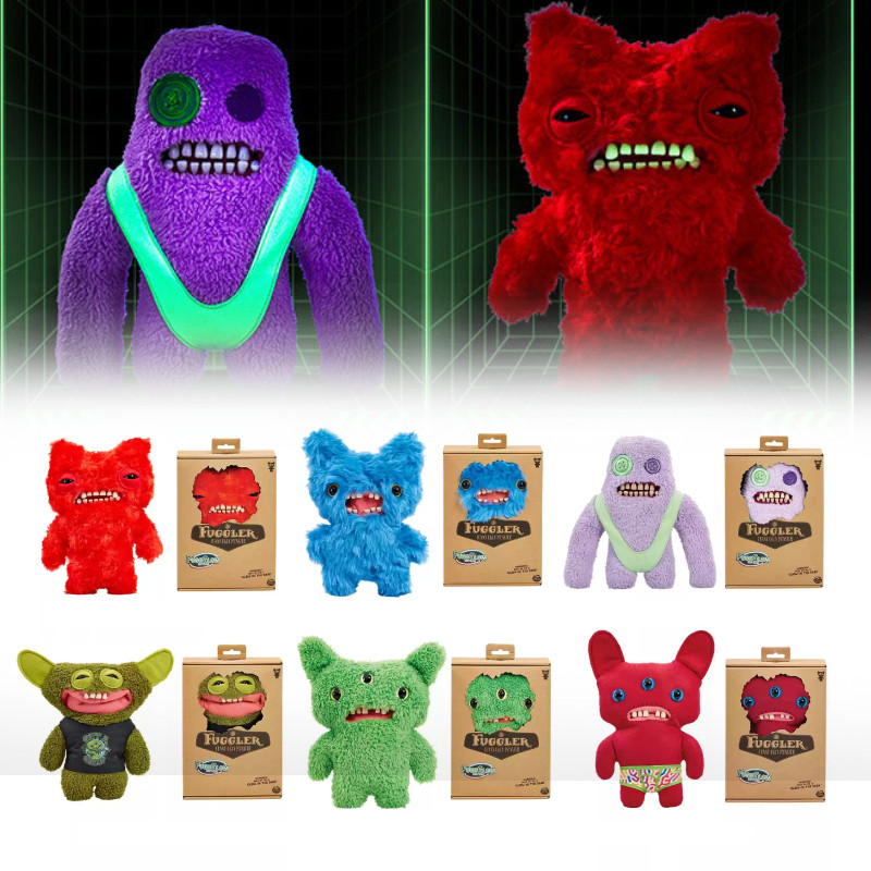 Fuggler Plush Quirky Toy With Glow In The Dark Features And Adorable ...