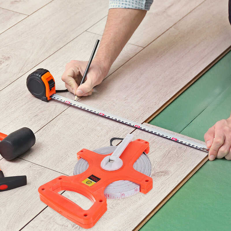100 5 Meters Metric Scale Measuring Ruler Wooorking Gadget Long Open ...