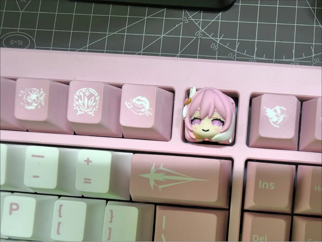 Honkai Impact 3 Elysia Keycap Cute Cartoon 3D Creative Cute MX Switch ...