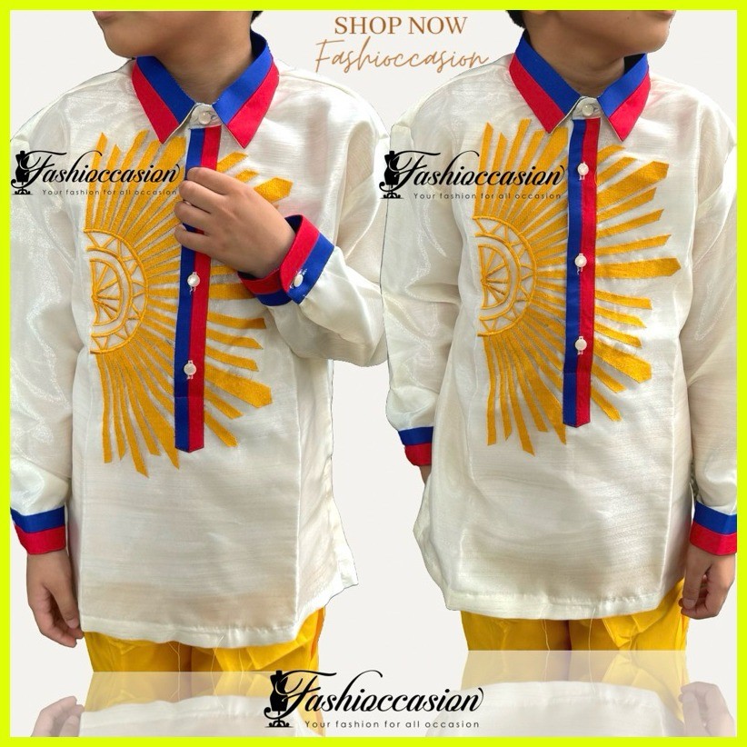 Barong Inspired ARAW For Kids - Buwan ng Wika Costume | Shopee Philippines
