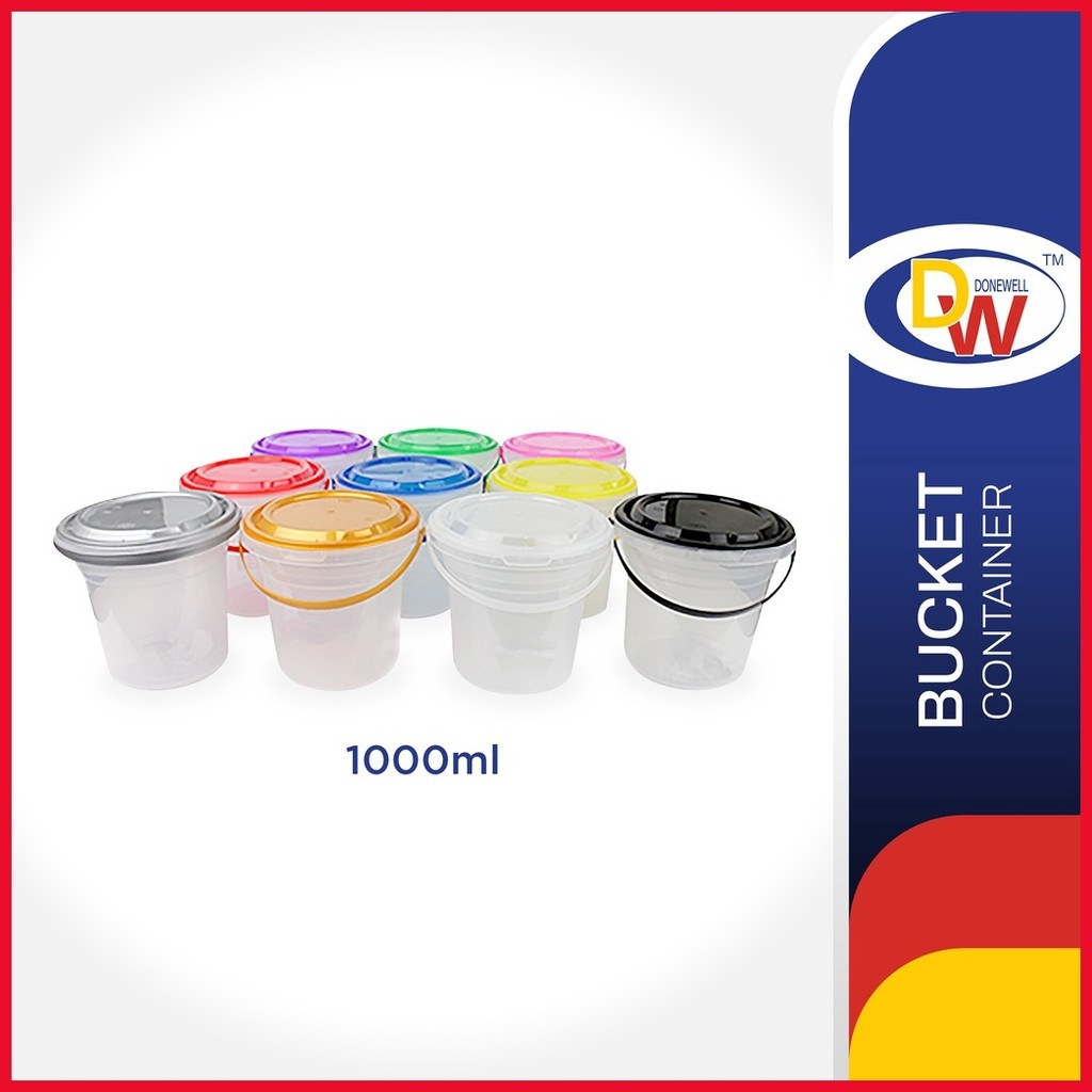 ☃ ๑ Donewell Bucket 500ml, 750ml, 1000ml, 2000ml, 3000ml Microwavable ...