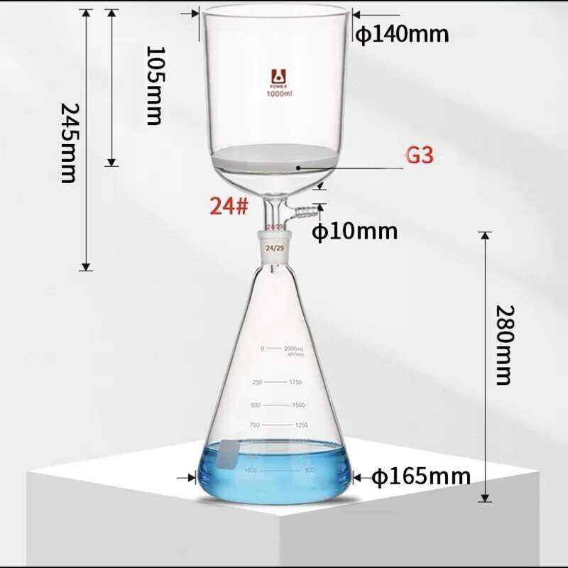 Vacuum G3 Lab Filtration Apparatus Sand Core Filter Equipment Buchner ...