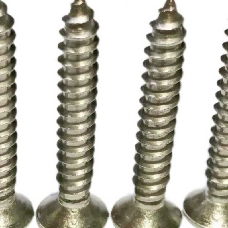 201 stainless steel self tapping screw, cross countersunk head screw ...