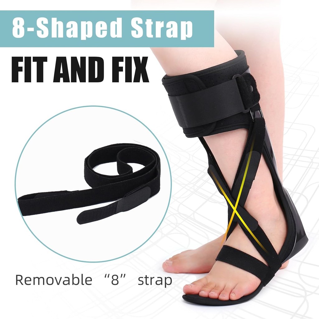 Adjustable AFO Foot Drop Support Brace-Medical Ankle Foot Orthosis-for ...