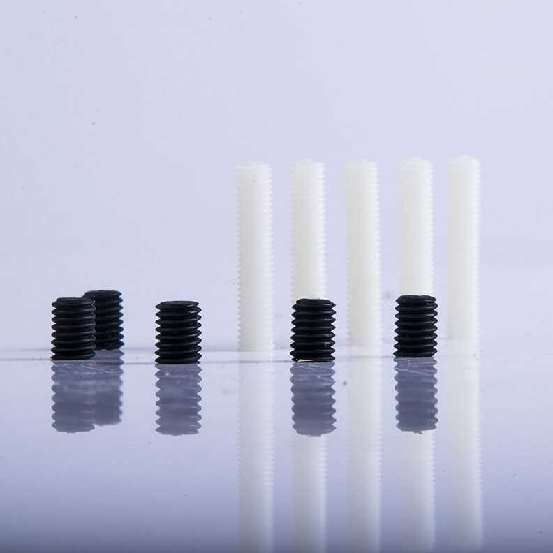 Nylon black slotted fastening screw M5M6 plastic machine meter screw ...