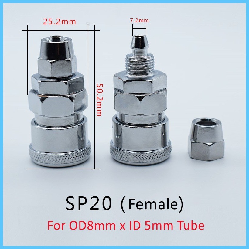 Quick Release Coupler Male/Femal SP20 Set Pneumatic Fittings Quick ...