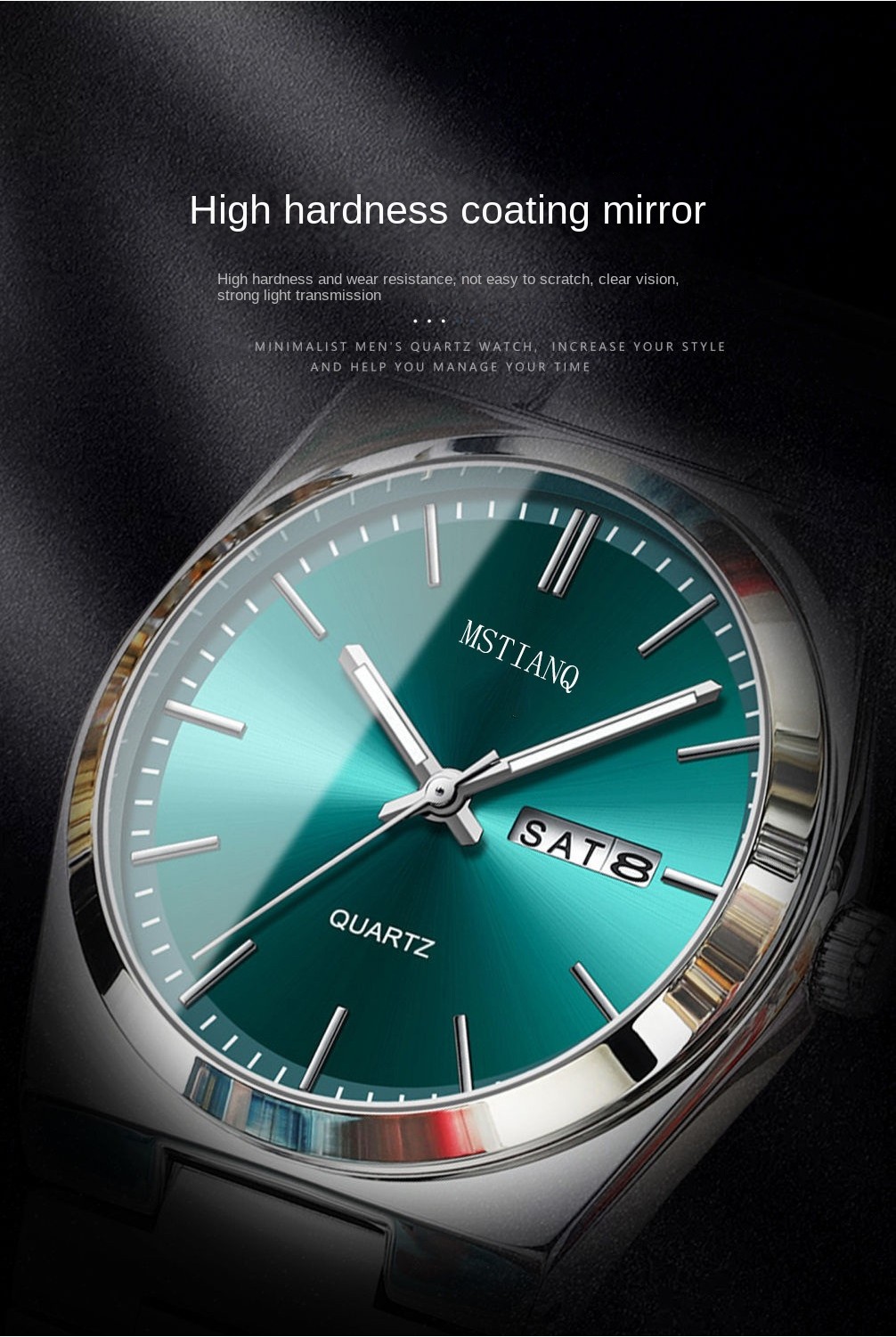 New ultra-thin men's watch waterproof luminous quartz watch with ...