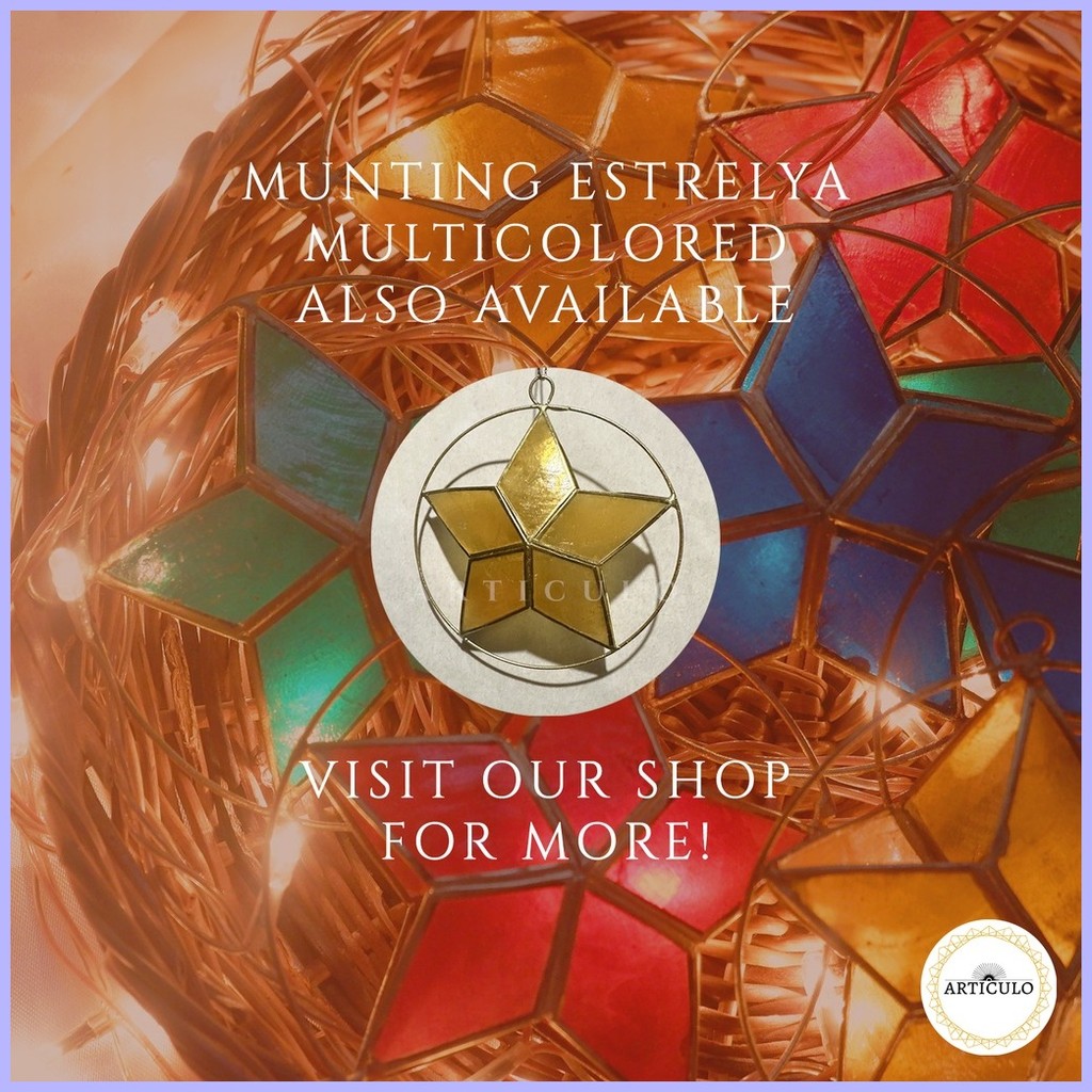 ARTICULO ornament: all WHITE MUNTING ESTRELYA ( authentic capiz white ...