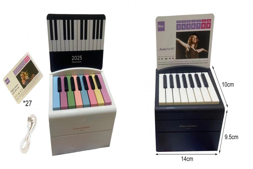 RAN Piano Calendar with Adjustable Volume High-definition Photo ...