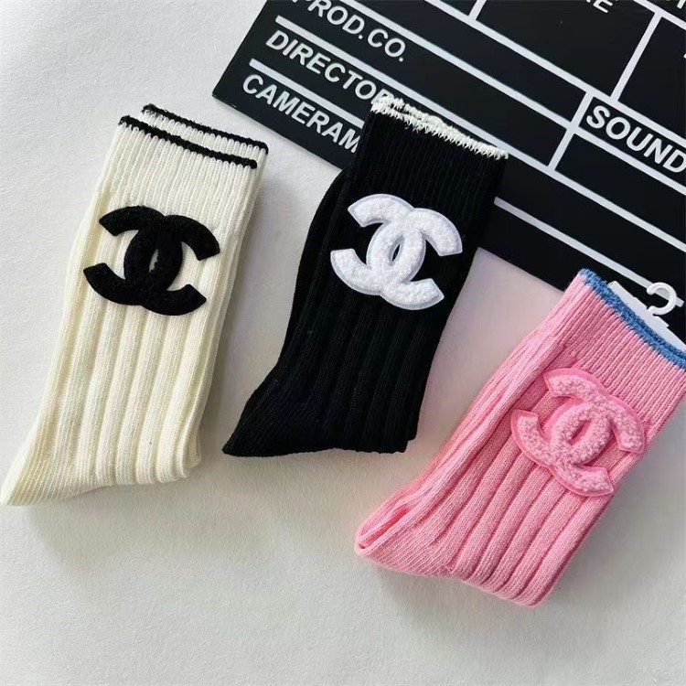 Double C Triumphal Arch Decorative Socks Small Fragrant Style Double ...