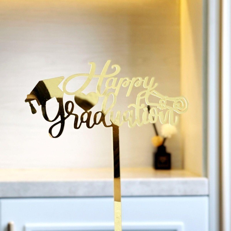 10Pcs Congrats topper Graduation Season Happy Graduation Cake Topper ...