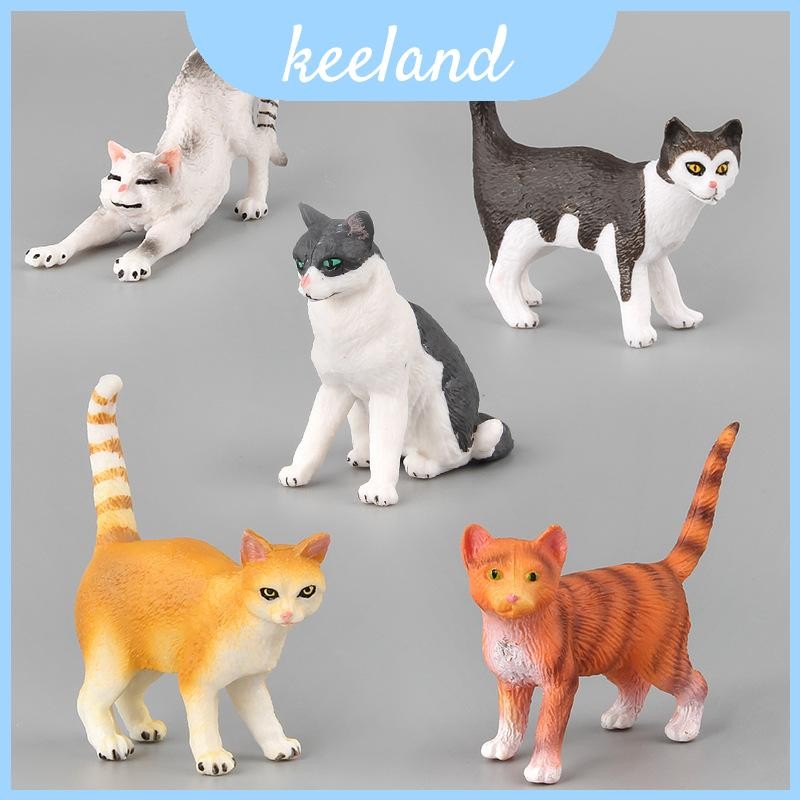Realistic Cat Pvc Models Cute Adorable Collectible Figurines Various In ...