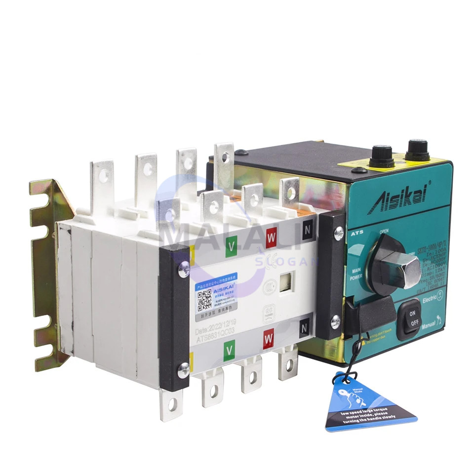 Universal Aisikai 63A 100A 125A 160A 250A 300A 400A 630A 4P ATS Dual ...