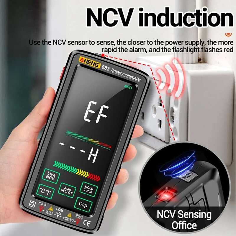 1 681/683 Smart Multimeter High-End Touch 6000 Counts Multimetro Test ...