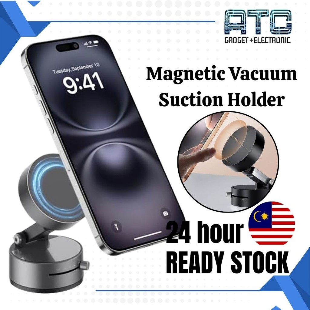 ATC Phone Holder Magnetik Lipat 360 Double Sided Vacuum Suction Cup ...