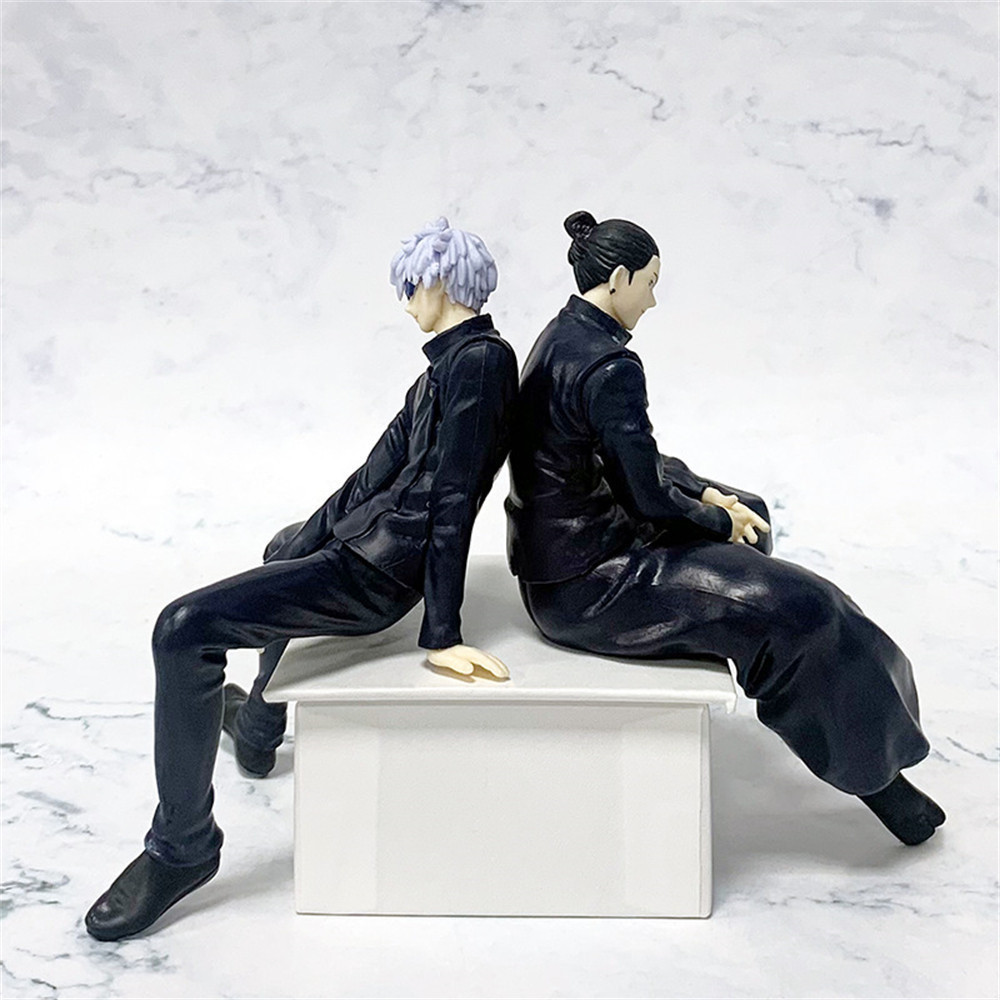 Satoru Gojo Statue Jujutsu Kaisen Figure Geto Suguru Sitting Posture ...