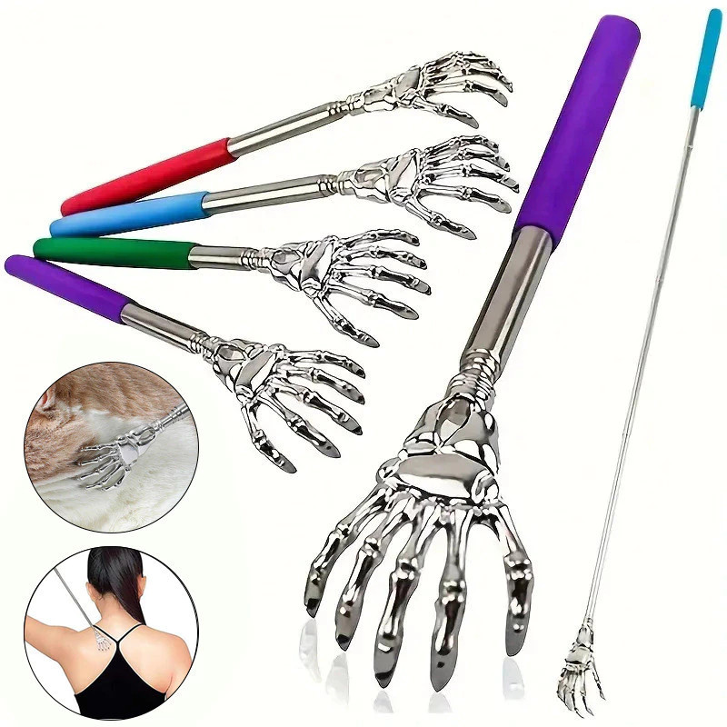 Adjustable Back Scratcher Stainless Steel Telescopic Back Scratcher ...
