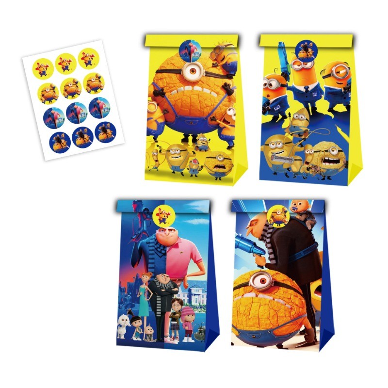 Despicable Me Themed Paper Bag Children's Birthday Party Supplies ...