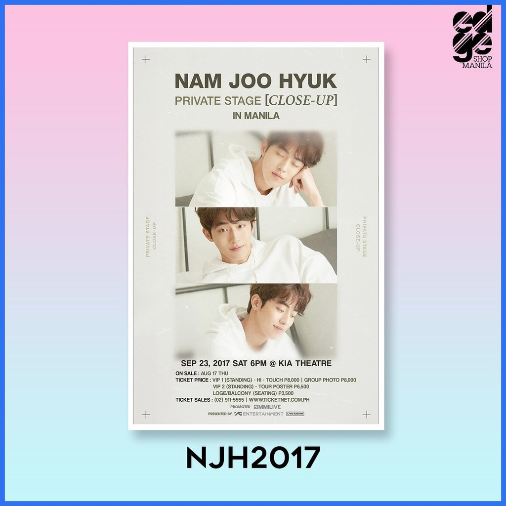 NAM JOO HYUK IN MANILA Fan Meeting Posters ( 305mm x 470mm ) | Shopee ...