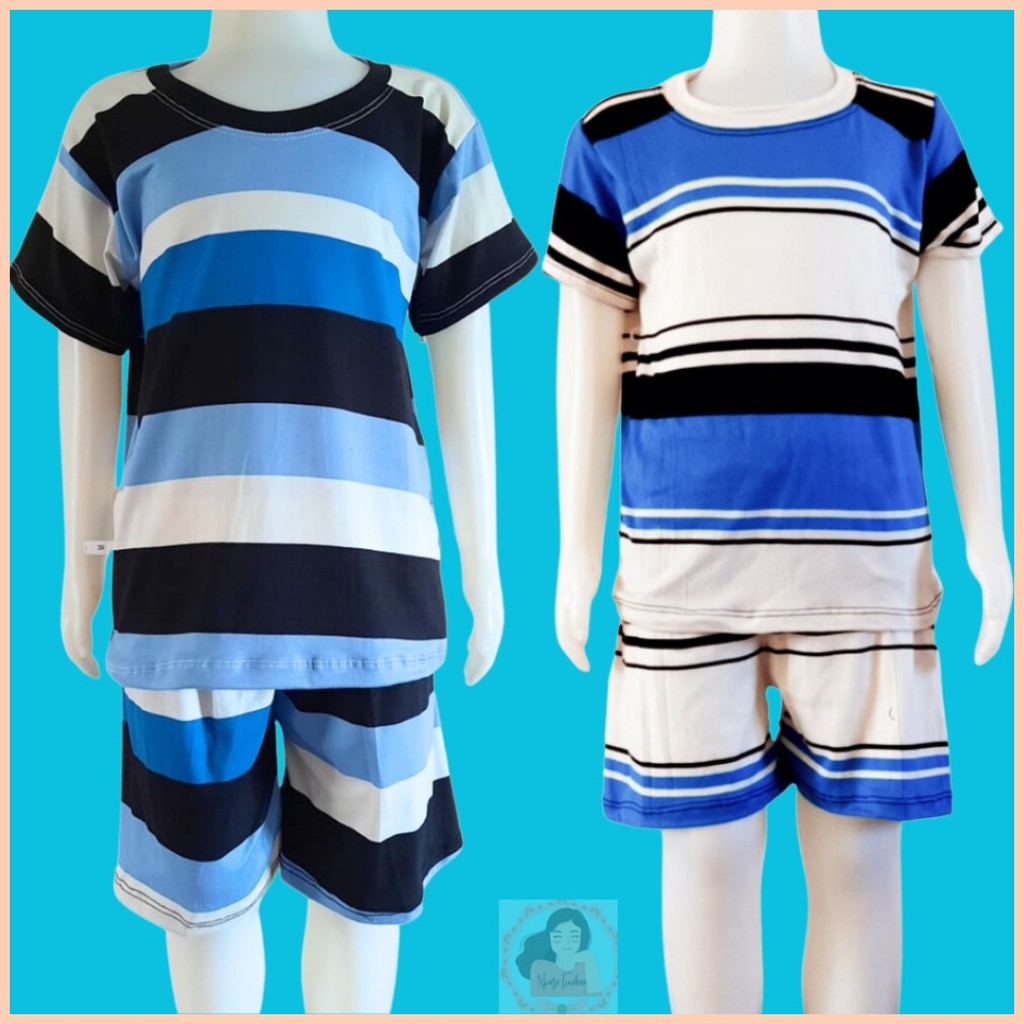 ⊕ ♨ Stylish Stripe Tshirt Set for Kids Boy - Baby Terno Clothes Damit ...