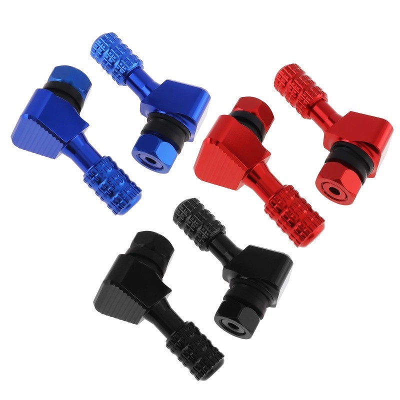 RONXMOR 1 Pair 120 Degree CNC Aluminum Alloy Tire Valve Stems Fit for ...