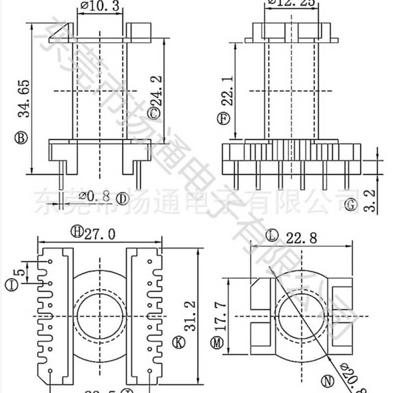 34 Transformer Skeleton Vertical 6+6ERL28 Electric Wood Skeleton Row ...