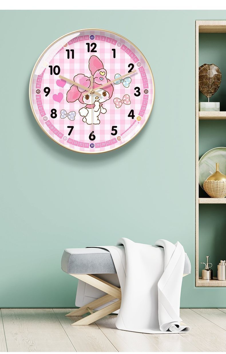 Melody Clock Clock Cute Cartoon Fashion Living Room Wall Clock Dining ...