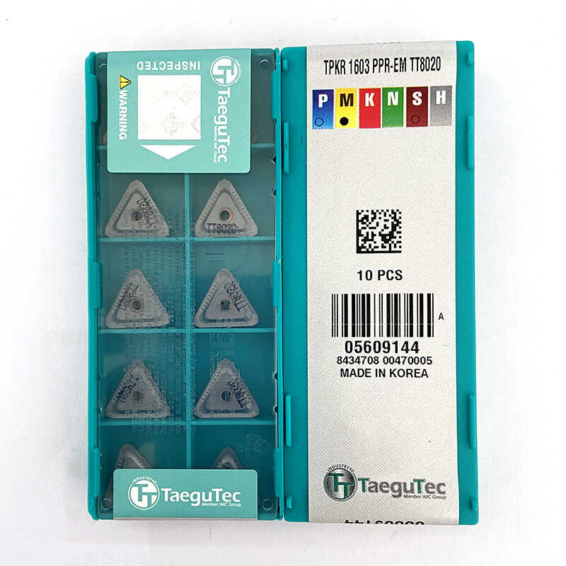 Tt8020 3 Ba8 Tpkr1603ppr-Em 100% Original TAEGUTEC Carbide Insert With ...