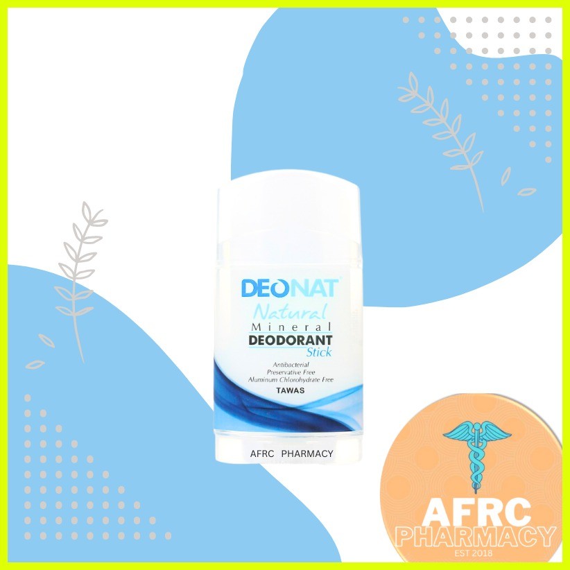 Deonat Stick Natural Deodorant Tawas Mineral Stick 100G | Shopee ...