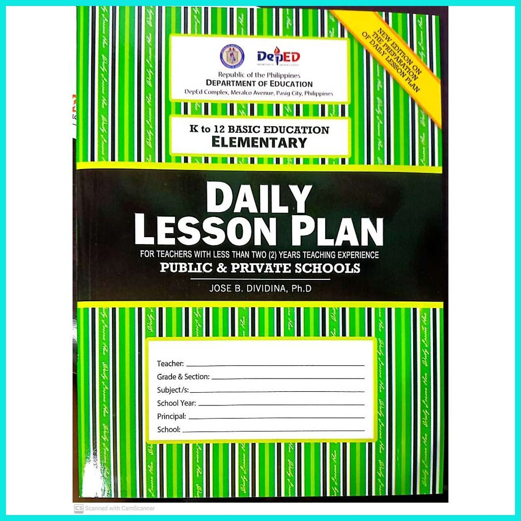 STANDARD LESSON PLAN K TO 12 BASIC EDUCATION BOOK | Shopee Philippines