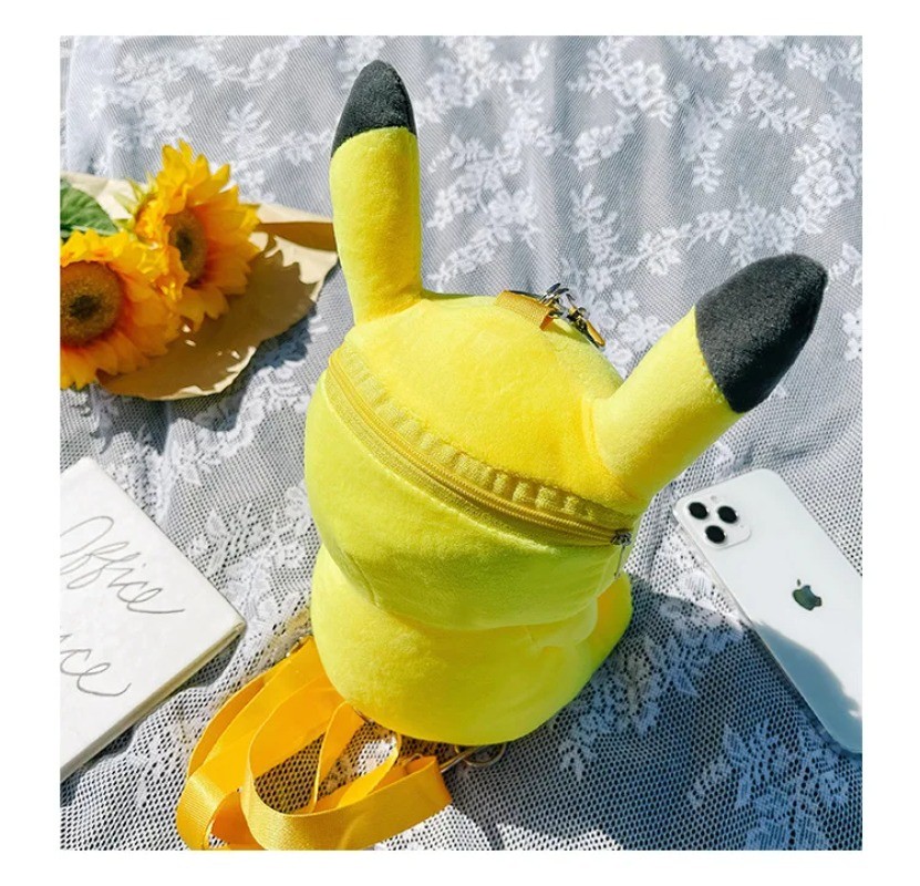 25cm Pokemon Fashion Japanese Anime Fun Cartoon Small Bag Pikachu Plush ...