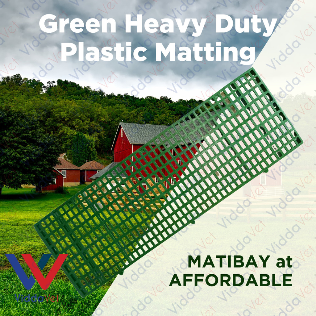 Long-Lasting 1x3 Green Animal Mattings for Pens and Stables viddavet ...