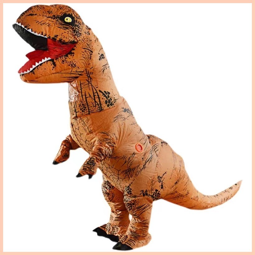 ∇ Halloween Cosplay T-Rex Jurassic Fancy Costume Inflatable Dinosaur ...