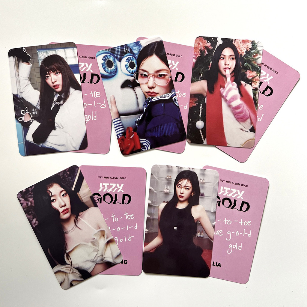 Kpop Idol ITZY Album GOLD Photocards | Shopee Philippines