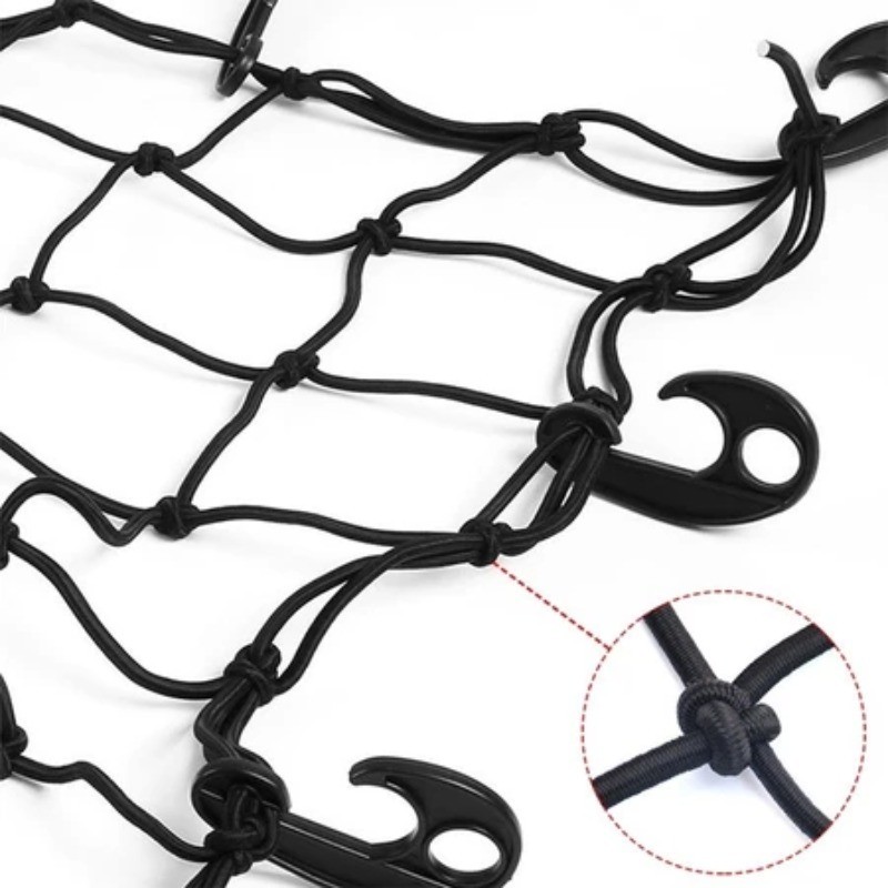 120*90xcm Car Cargo Net Adjustable Elastic Trunk Storage Net With Hook ...