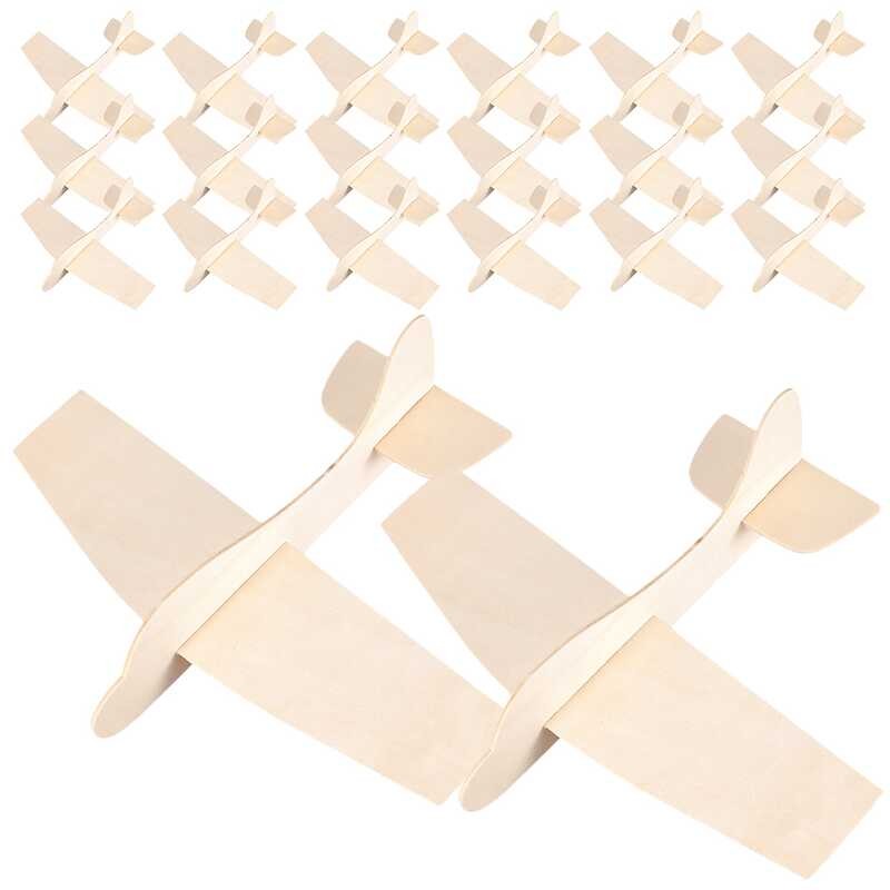 Stobok Diy Wood Planes Blank Painting Wooden Craft Kits Unfinished ...