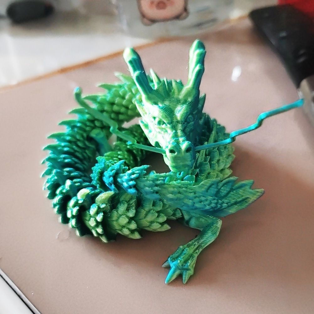 [Meow.Sensei]3d Print Joint Dragon Three d Chinese Dragon Model Full Body Movable Dragon ...