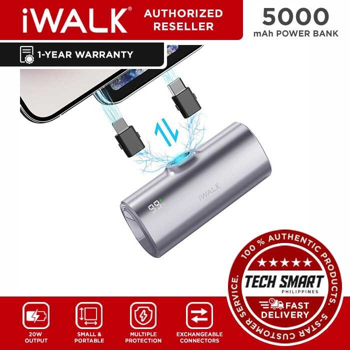 Iwalk ♚ Kpod X Portable Charger 2 Exchangable Plug Usb-C And USB Light ...