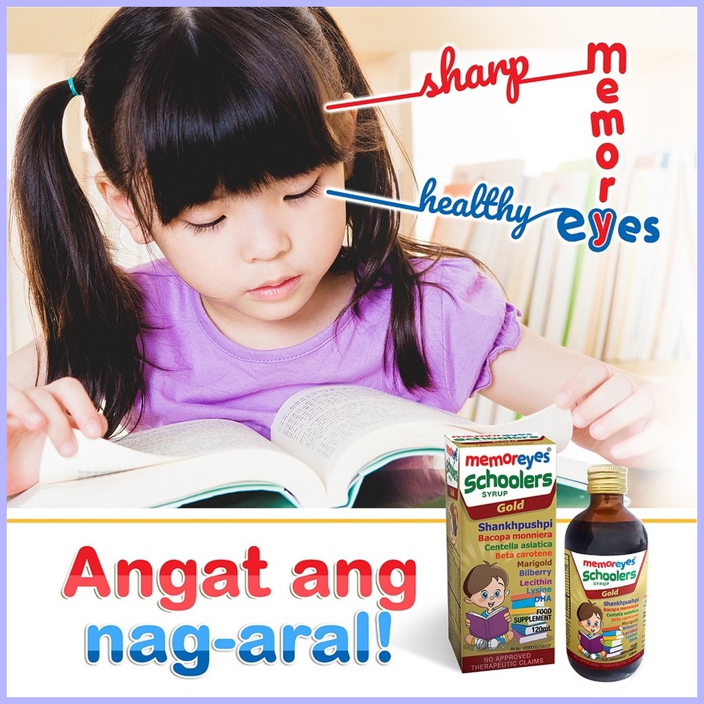 MemorEyes Schoolers Brain And Eye Supplement Memory Enhancer For Kids ...