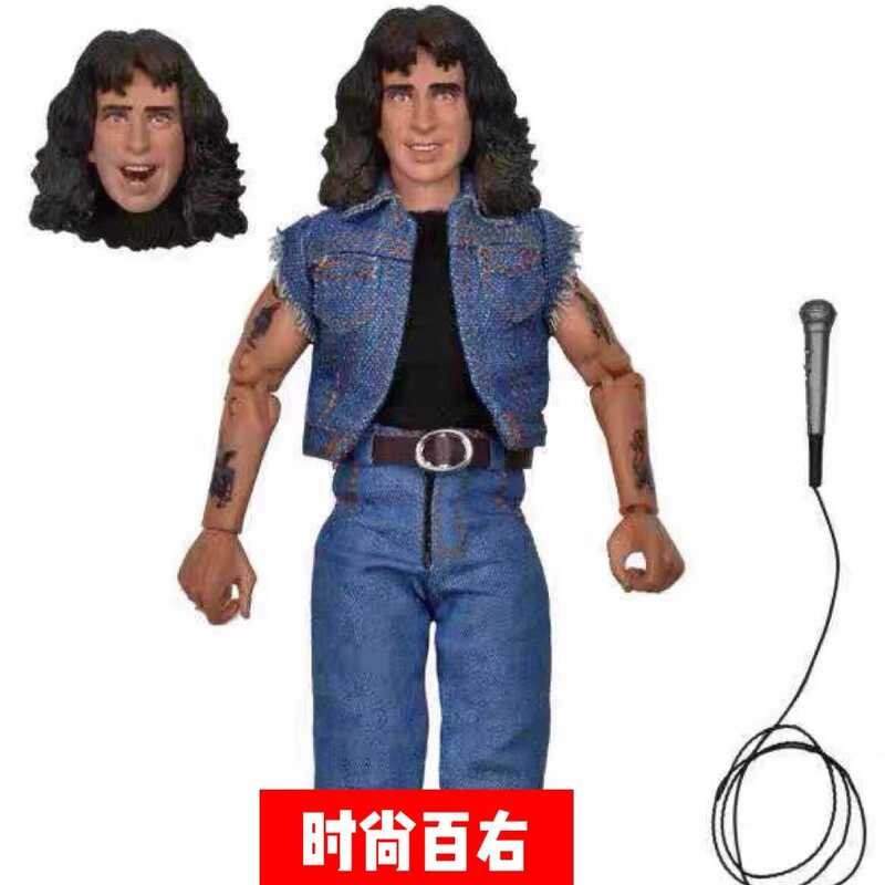 NECA AC/DC BonScott lead singer 8-inch movable doll figurine | Shopee ...