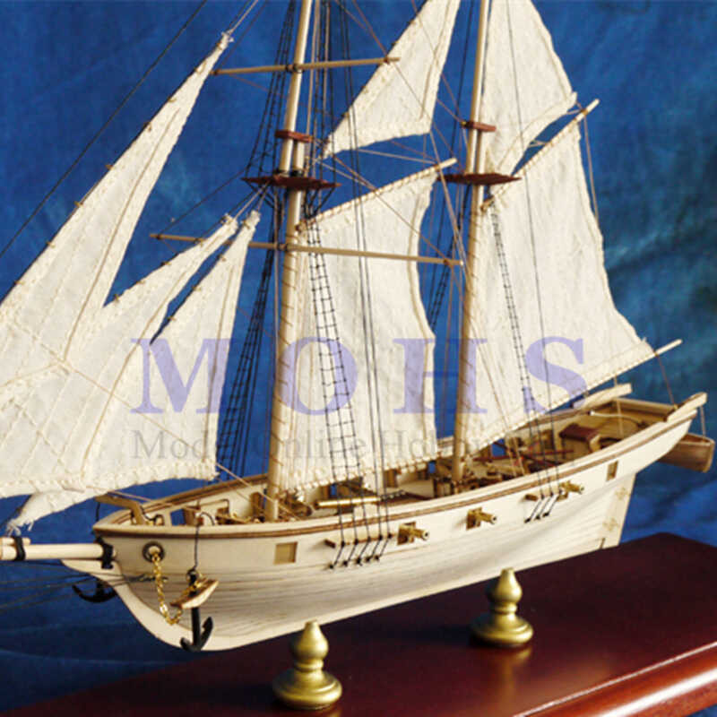 Model ☆ Retro/Brass Halcon COMBO Classical Saig Boat Scale Wooden ...