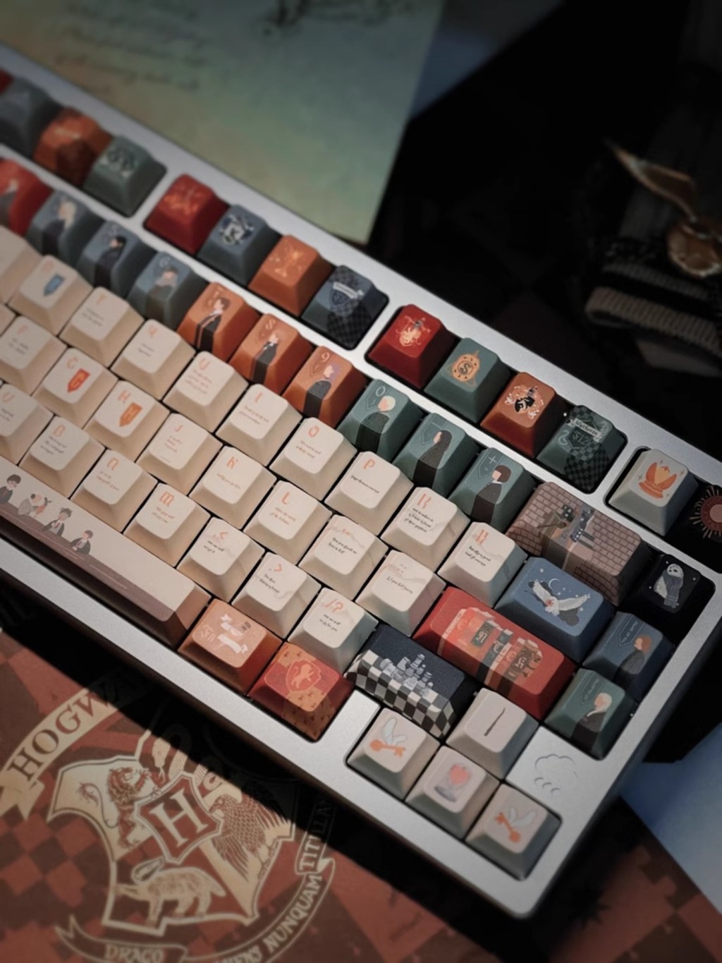 Hedwig's Letter Keycap Cherry/MOA Profile 140 Keys PBT Five-sided Dye ...