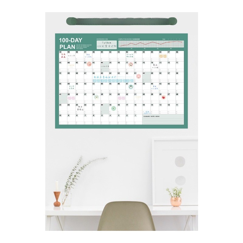365 Days Planning Wall Calendar Postgraduate Entrance Examination ...