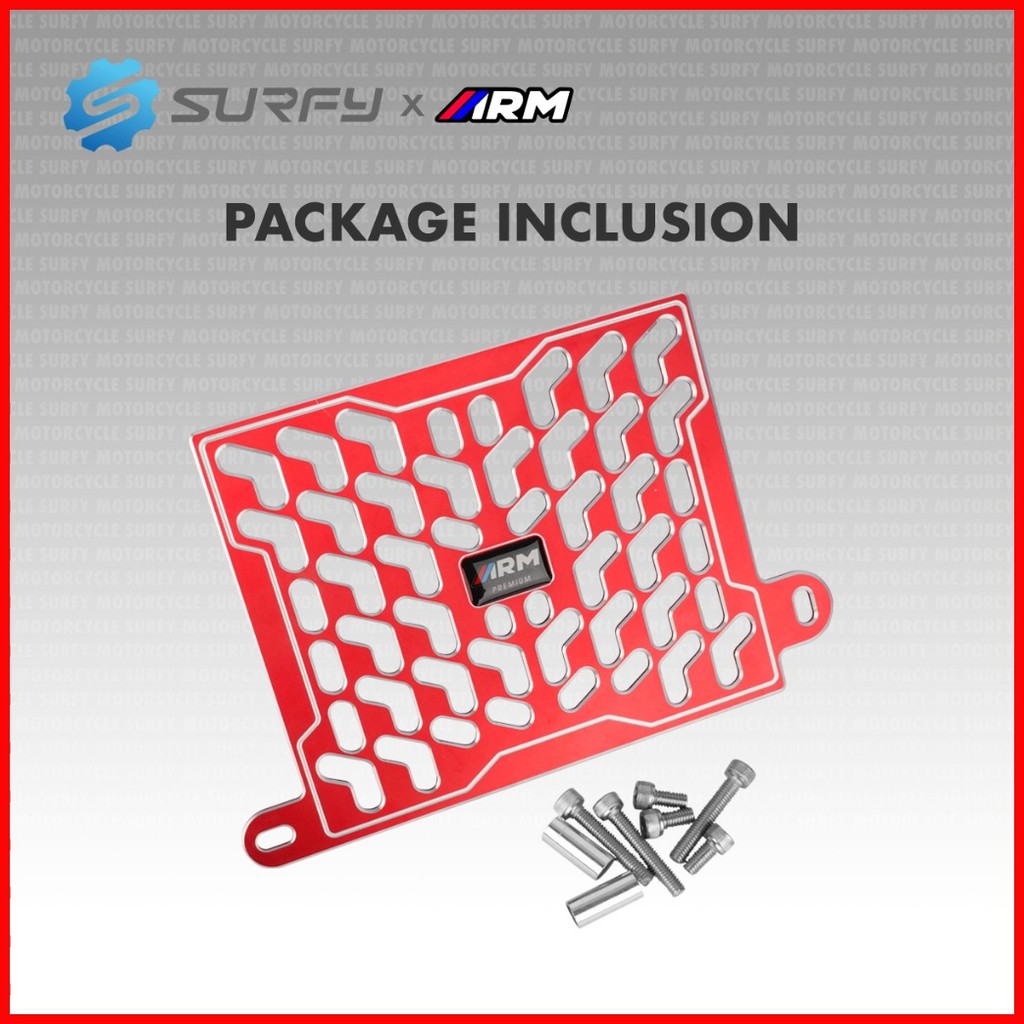 ARM Radiator Cover Aluminum Full CNC 2-Color Spinner Design For Nmax v1 ...