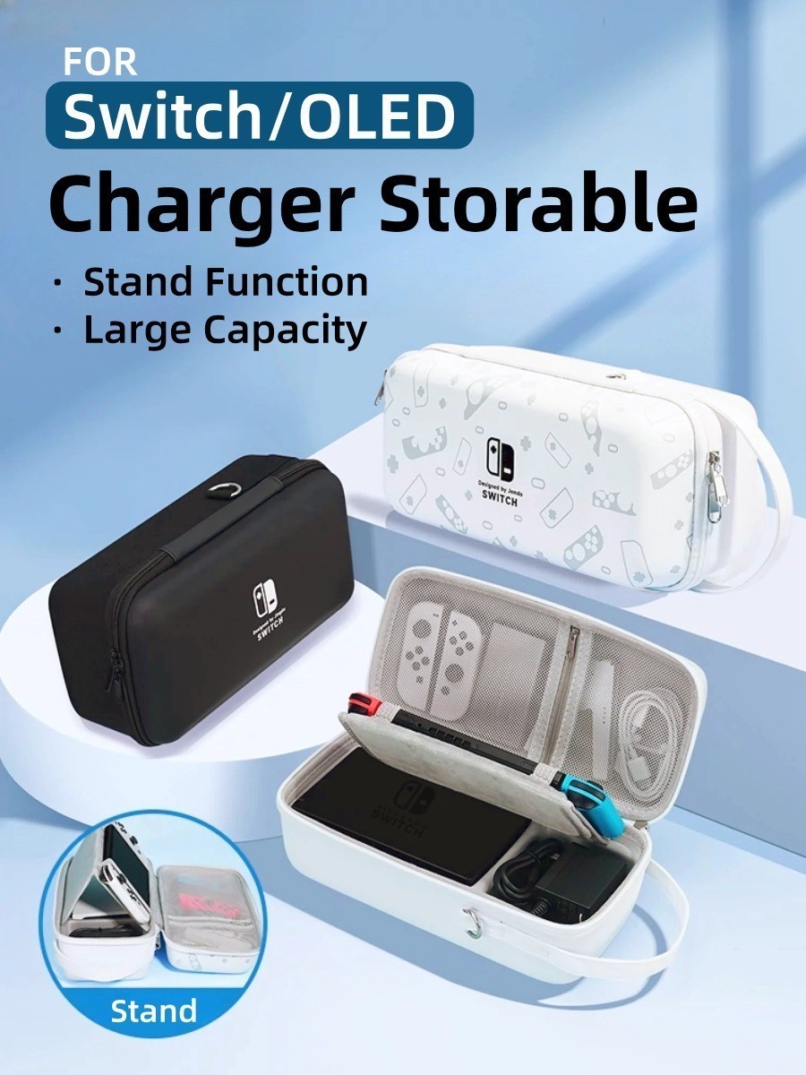Full Capacity Switch Storage Bag for Nintendo Switch/ OLED with Stand ...
