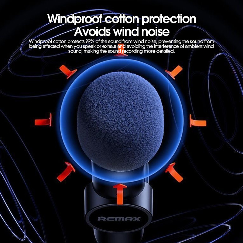 Remax K09/K10 Dual Wireless Lavalier Microphone Noise Reduction Mini ...