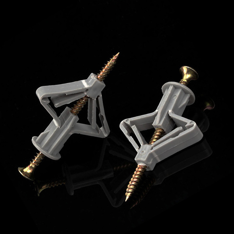 Plastic Expansion Screws Aircraft Shape Butterfly Type Plastic Gypsum ...