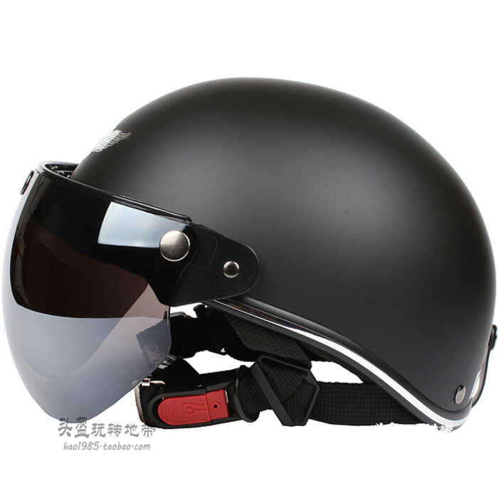 Taiwan EVO matte black Harley electric motorcycle helmet, men's and ...