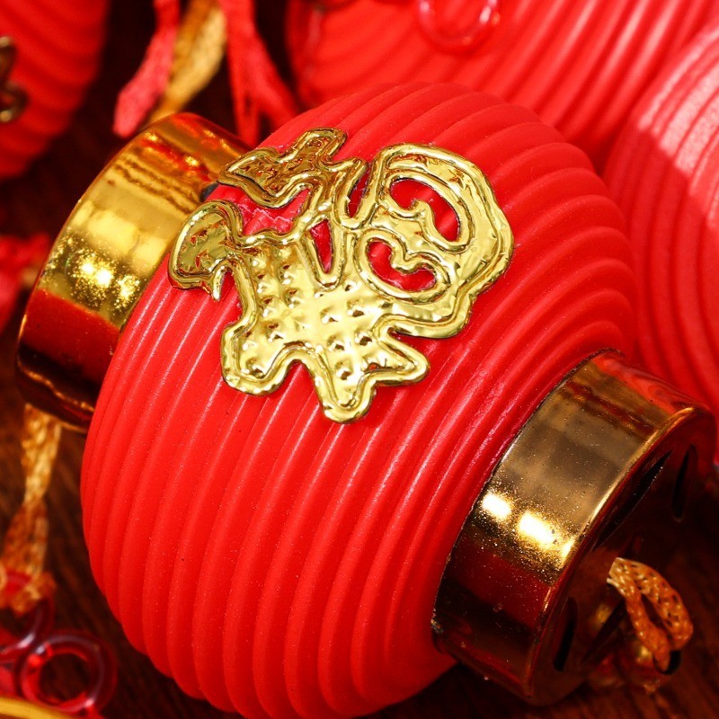 20Pcs New Year Cute Mini Red Chinese Fu Character Lantern Simple Spring ...